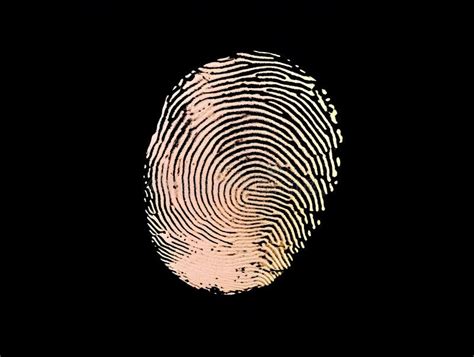 Fingerprint Security Identity Thumbprint For Criminal Investigation Or