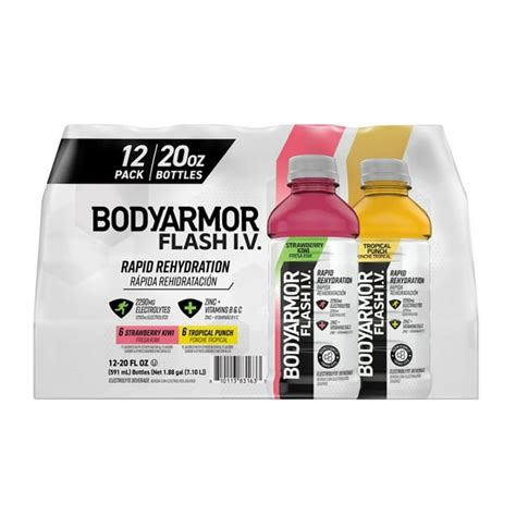 Bodyarmor Flash Iv Sports Drink Variety Pack 20 Fluid Ounce Pack Of 12