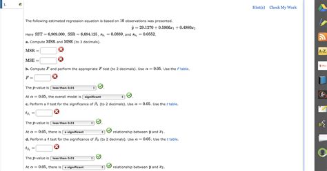 Solved The Following Estimated Regression Equation Is Based