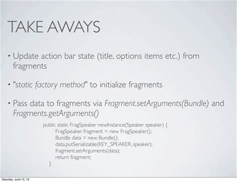 Android Working With Fragments PPT