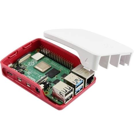 Raspberry Pi Official Case Red White GeeksValley
