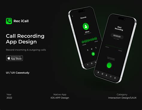 Call Recording App Design UIUX DESIGN IOS App Behance