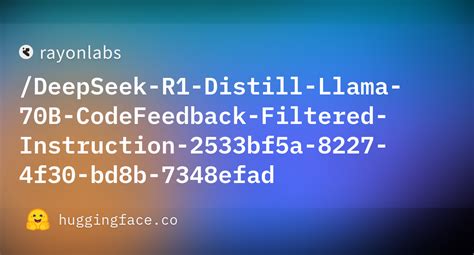 Rayonlabs DeepSeek R Distill Llama B CodeFeedback Filtered Instruction Bf A F