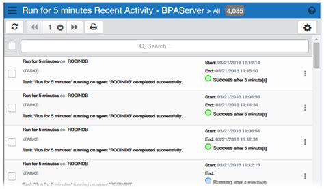 Viewing Task History