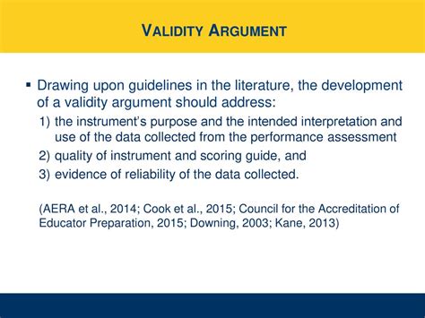 Ensuring Meaningful Performance Assessment Results A Reflective