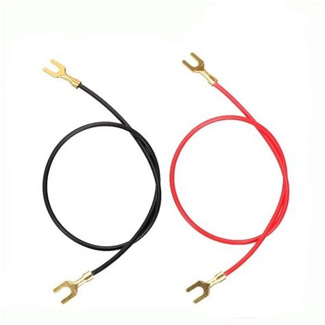 Connection Cable 20cm 2x Fork Connector For Building Simple Electrical Circuits