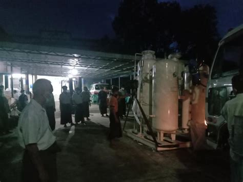 ဒေးဒရဲမြို့နယ်၌ အသုံးပြုမည့်အောက်ဆီဂျင်စက် ရောက်ရှိ Information And Public Relations Department