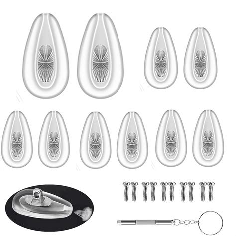 Eyeglass Nose Padsbehline Soft Silicone Air Chamber Glasses Nose Piece