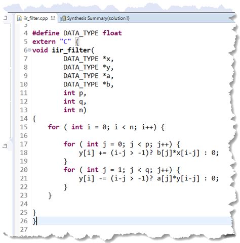 Iir Filter In Hls High Level Synthesis And Embedded Systems