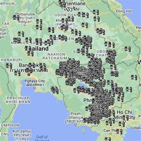 Map And List Of Ancient Khmer Inscriptions ផែនទី និង បញ្ជីសិលាចារឹកខ្មែរបុរាណ Pattaya City