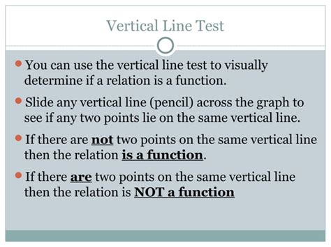 To Determine If A Relation Is A Function Ppt