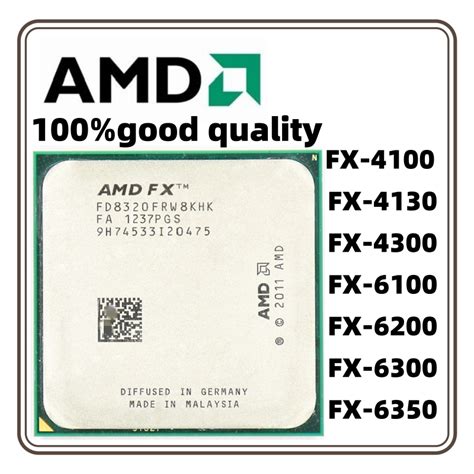 Amd Fx4100fx 4130 Fx4200 Fx4300 Fx6100 Fx6300 Fx6350 Am3 Bulldozer Cpu Desktop Computer