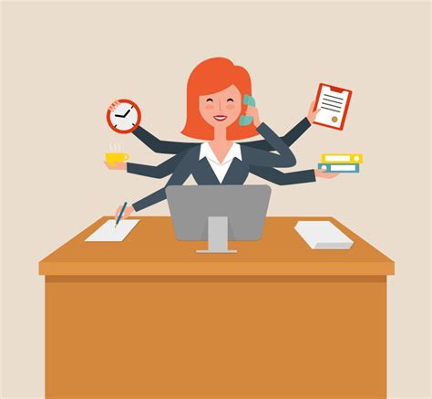 繁忙的办公室女职员矢量素材素材格式AI 堆糖美图壁纸兴趣社区