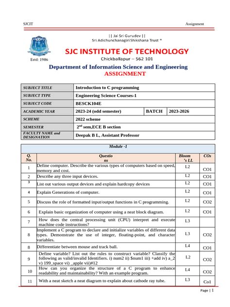 Assignmentintroduction To C Programming Pdf Computer Program Programming