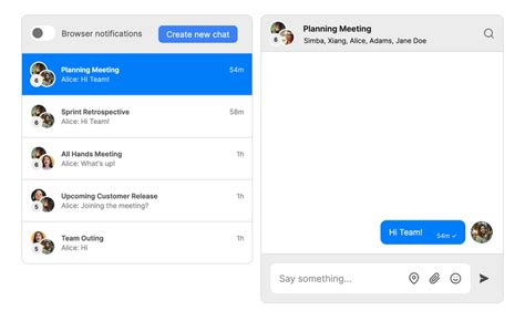 how to add a “create new chat” button in talkjs