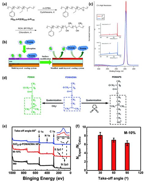 The Use Of Angle Resolved XPS For Surface Active Materials A C The Download Scientific