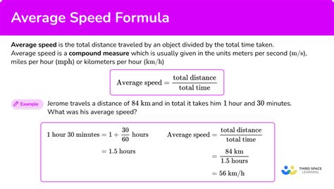 Average Speed Formula Math Steps Examples And Questions