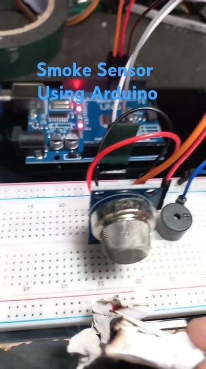 Smoke Sensor Using Arduino Arduino Electronics Youtube