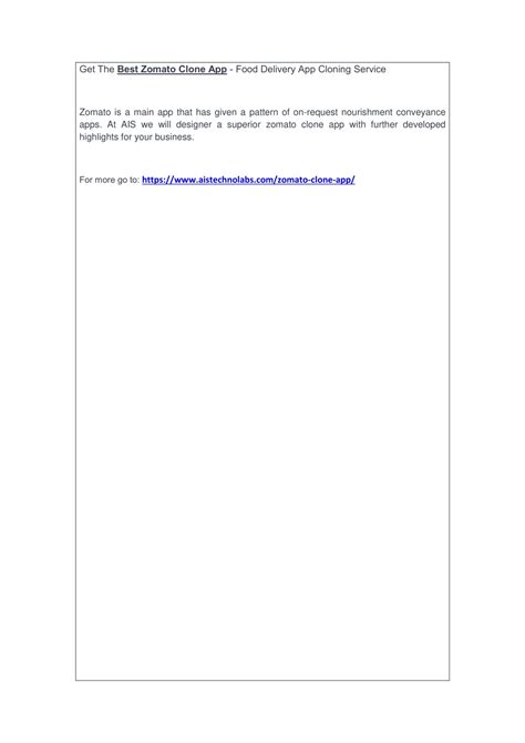 Ppt Get The Best Zomato Clone App Food Delivery App Cloning Service