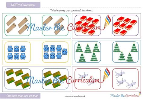 Comparison Knowing The One More Than One Less Than Relationship Between Counting Numbers