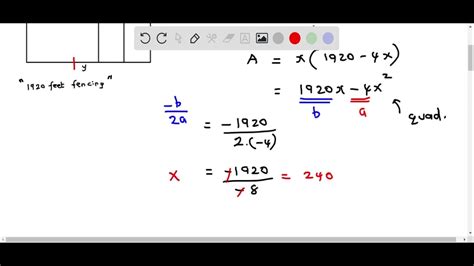 Precalculus Determine X And Y Quadratic Equation Youtube