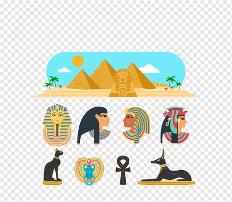 이집트 애니메이션 일러스트 이집트 피라미드 고대 이집트 신들 파라오 이집트 이집트 생일 축하 해요 벡터 이미지 세계 Png Pngwing