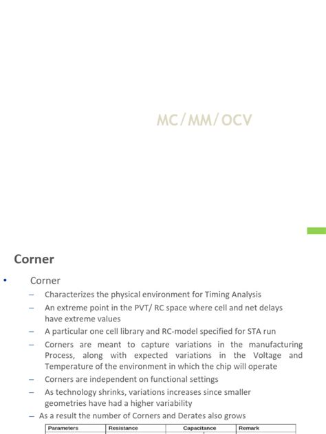 Mmmc And On Chip Variation Pdf Digital Electronics Electronic Design