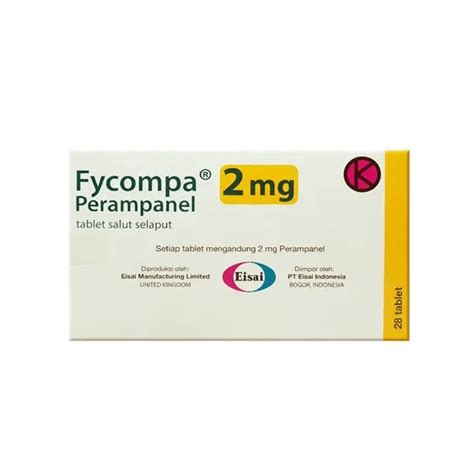 Fycompa 2 Mg Tablet Harga Manfaat Kandungan Dosis Indikasi
