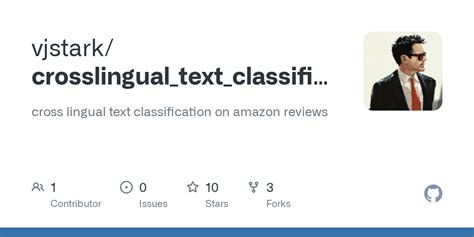 GitHub Vjstark Crosslingual Text Classification Cross Lingual Text Classification On Amazon