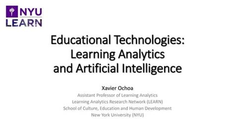 Educational Data Mining Learning Analytics Issue Brief Overview