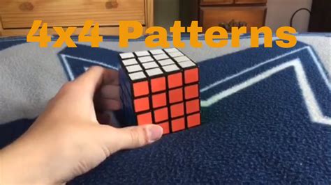 4 Cool 4x4 Rubiks Cube Patterns Youtube