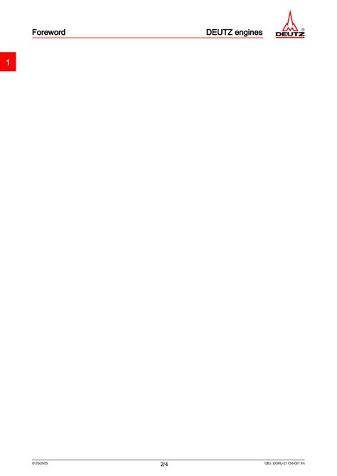 Deutz TCD 2013 2V Service Manual