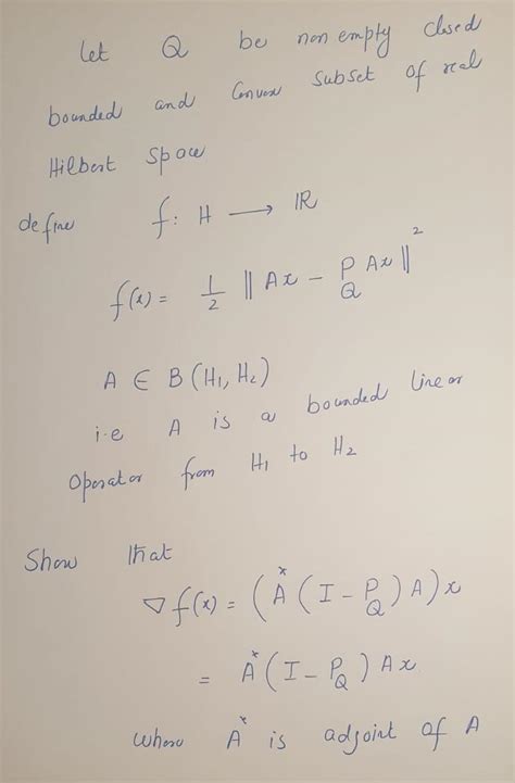 Solved Let Q Be Non Empty Closed Bounded And Conves Subset
