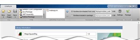 Create Python Application Using Library Compiler App