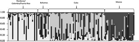 barplot of the likelihood y axis of each individual s x axis