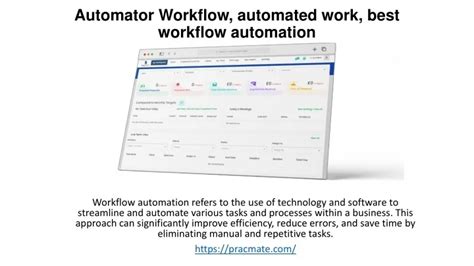 Ppt Automator Workflow Automated Work Best Workflow Powerpoint Presentation Id12265068