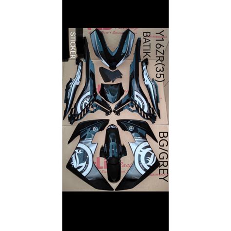 Cover Set Y16zr Y16 V2 Abs Cover Set Hitam Batman Hitam Firth Model