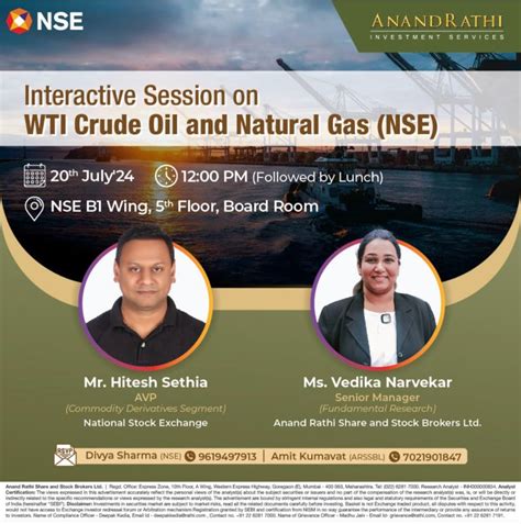 Amit Kumawat On Linkedin Excited To Announce Interactive Session On Wti Crude Oil And Natural Gas