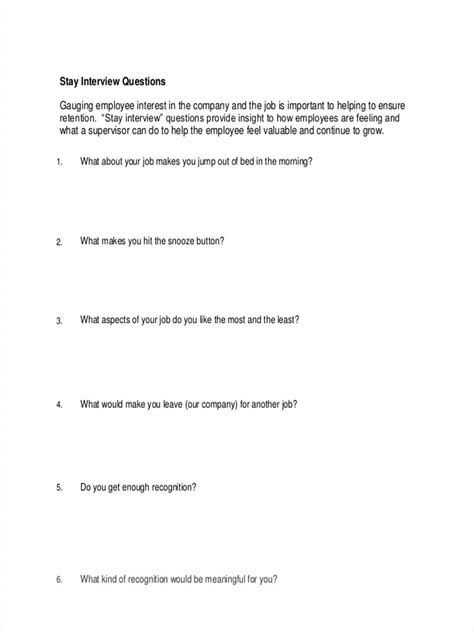FREE 8 Sample Exit Interview Questionnaire Forms In MS Word PDF