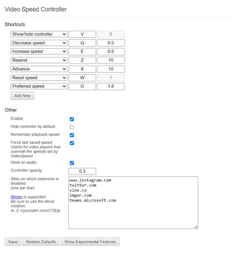 Video Speed Controller Extension Not Persisting Rarcbrowser