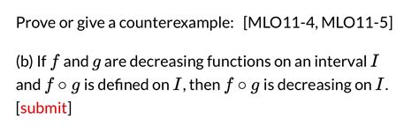 Solved Prove Or Give A Counterexample [mlo11 4