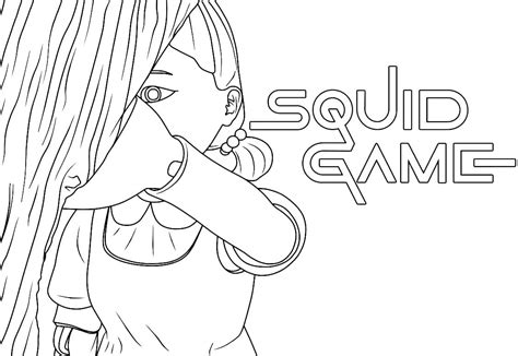 Squid Game Coloring Pages To Print Coloring Pages