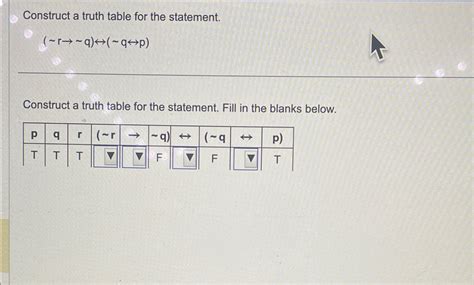 Solved Construct A Truth Table For The Chegg