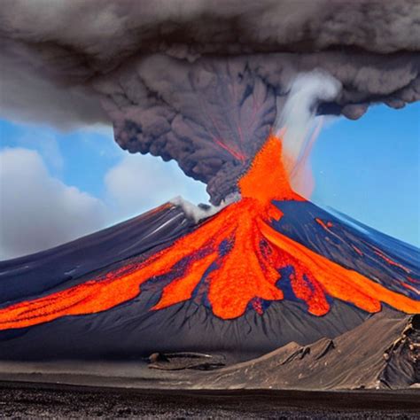 Premium Ai Image Volcano Mountan