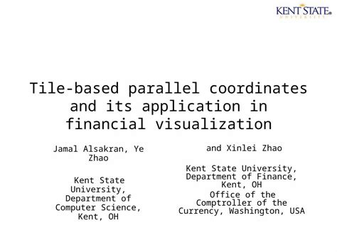 Ppt Tile Based Parallel Coordinates And Its Application In Financial