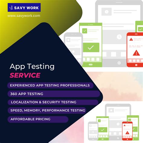 App Testing Service Savy Work