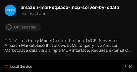 Amazon Marketplace Mcp Server By Cda LobeHub