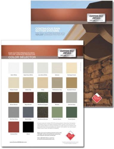 Custom Bilt Gutter Color Choice Gutter Colors Gutters Gutter Repair