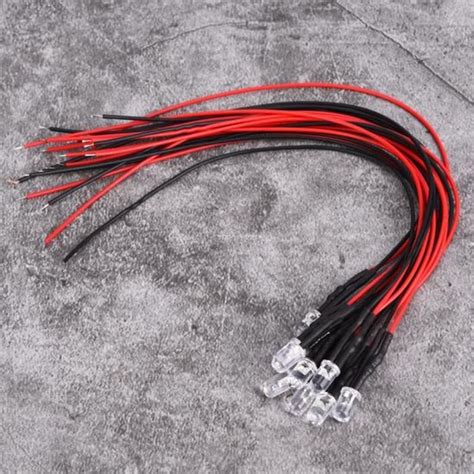 Composant Électronique Led Précblée Diode De 5 Mm Diodes Electronique Diode 10 Pièces Paquet