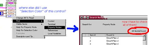 find property nodes for specific property only ni community